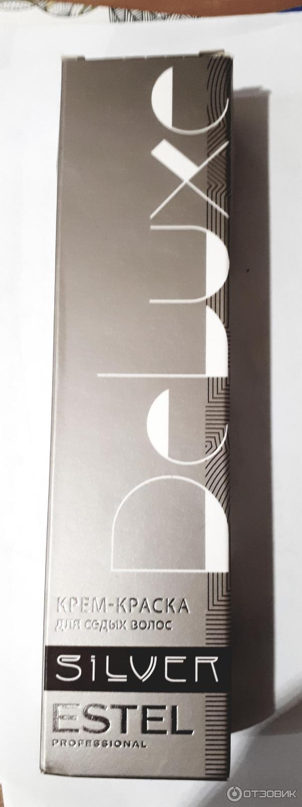 Отзыв о Краска для седых волос ESTEL De Luxe Silver | Седые волосы отлично закрашивает