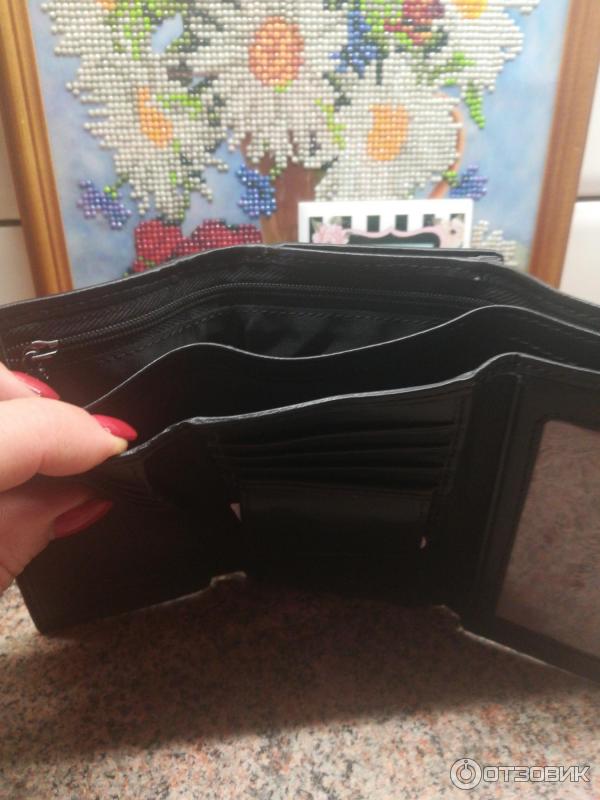 Отзыв о Кожаный кошелек Wanlima | Глянцевое чудо для денег!