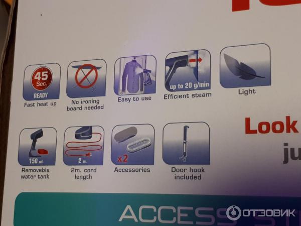 Отзыв о Отпариватель для одежды Tefal Access Steam Minute DT7005 ...