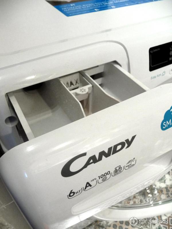 Отзыв о Стиральная машина Candy CSS4 1062 D1/2-07 | Стирает, немного гладит, может "поговорить ...