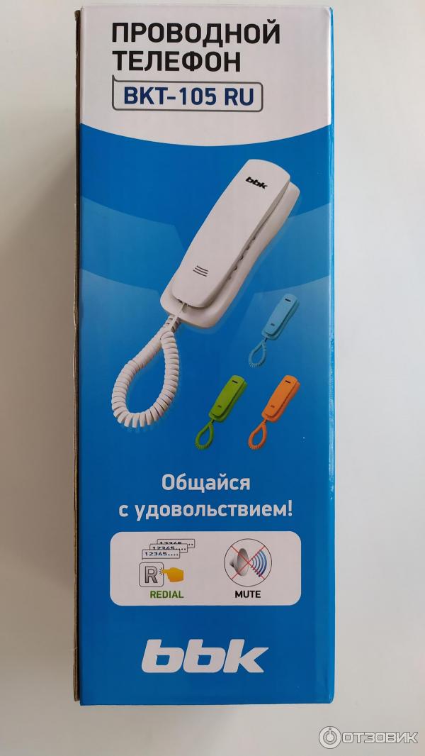 Отзыв о Проводной телефон BBK ВКТ-105 RU | Бюджетный, вполне нормальный, но с большим минусом