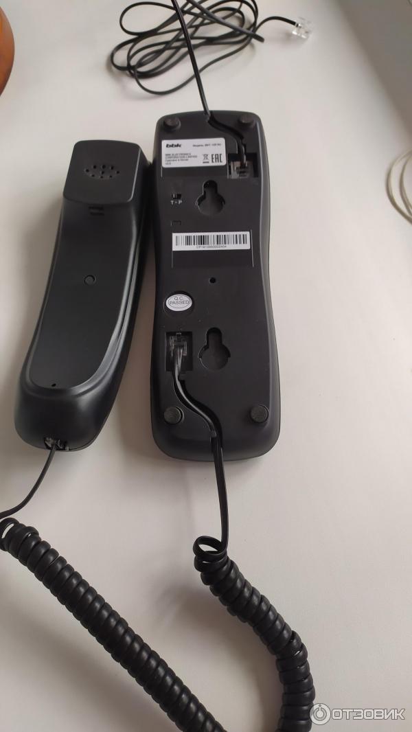 Отзыв о Проводной телефон BBK ВКТ-105 RU | Бюджетный, вполне нормальный, но с большим минусом