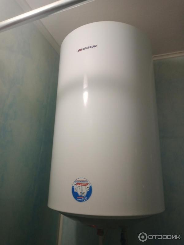 Отзыв о Водонагреватель накопительный Edisson ER 80V | Ещё вроде работает