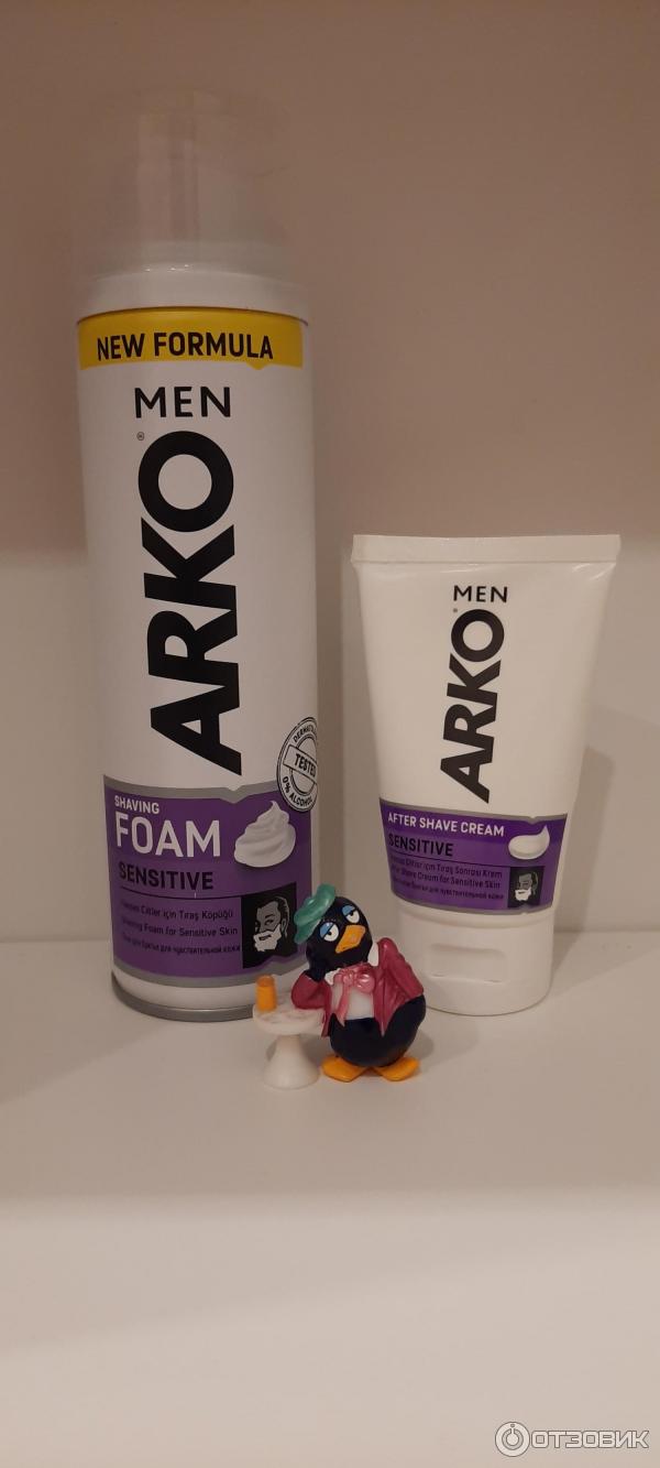 Отзыв о Пена для бритья Arko men sensitive new formula | Неплохая, бюджетная