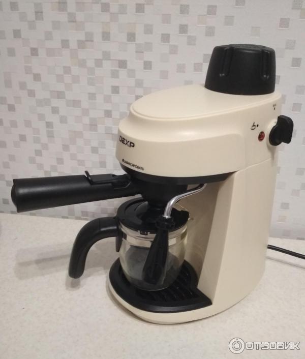 Отзыв о Кофеварка рожковая DEXP EM-801 | Можно делать эспрессо, капучино. Цена хорошая.