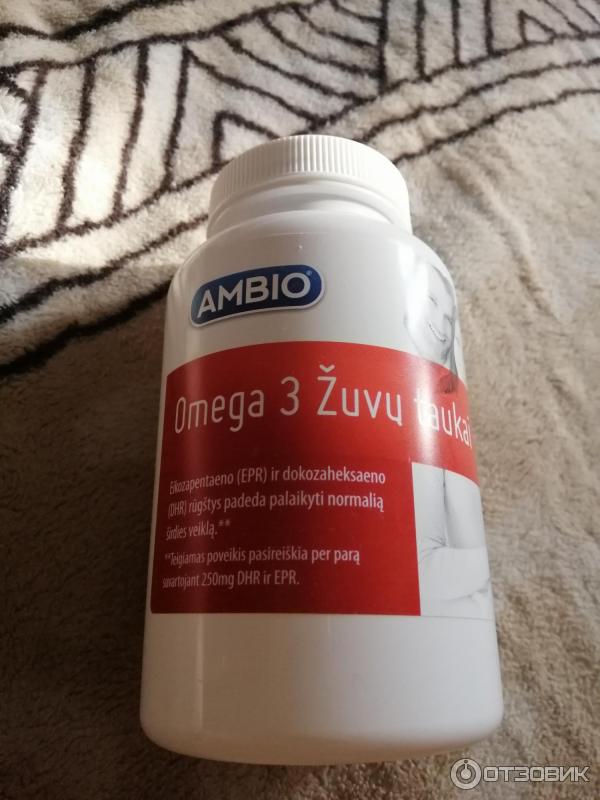 Отзыв о Рыбий жир Ambio Omega 3 | Приятный на вкус и отличный результат