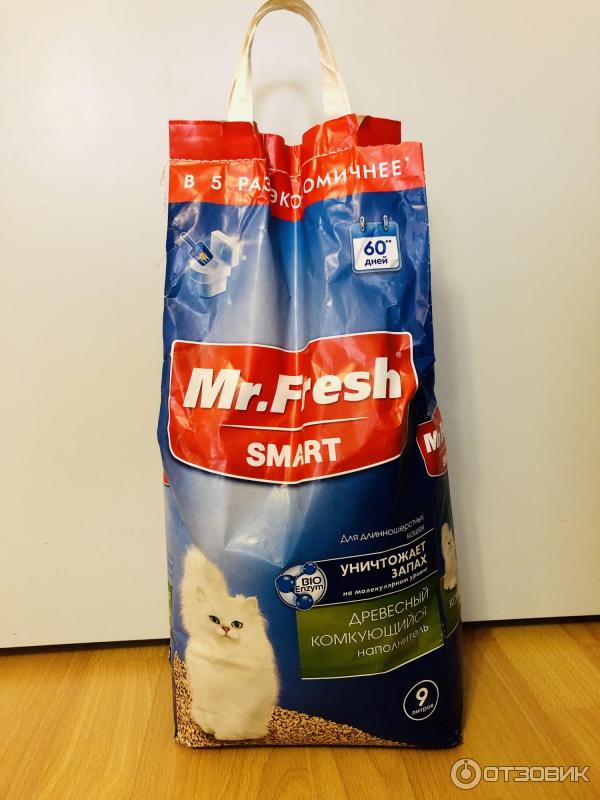 Отзыв о Наполнитель для кошачьего туалета Mr. Fresh Smart | Однозначно ...