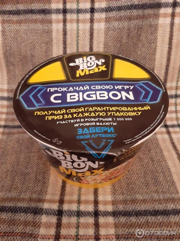 Отзыв о Лапша быстрого приготовления Big Bon Max куриная с пряным ...
